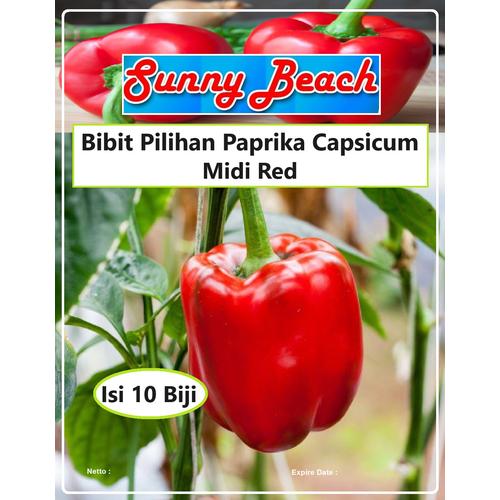 Jual Bibit Pilihan Paprika Capsicum Midi Red | Benih Paprika Merah ...