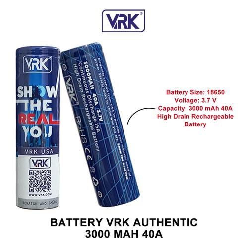 Jual VRK 3000mAh 40A 18650 Battery by VRK USA - Jakarta Utara - jakarta ...