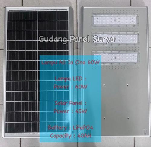 Jual Lampu Jalan PJU All In One 60W Lampu pju all in one 60watt ...