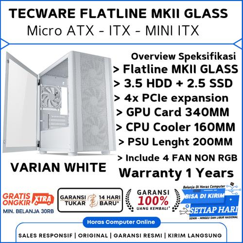 Jual CASING TECHWARE FLATLINE MK II MESH GLASS MINI Micro ATX + Free 4 ...