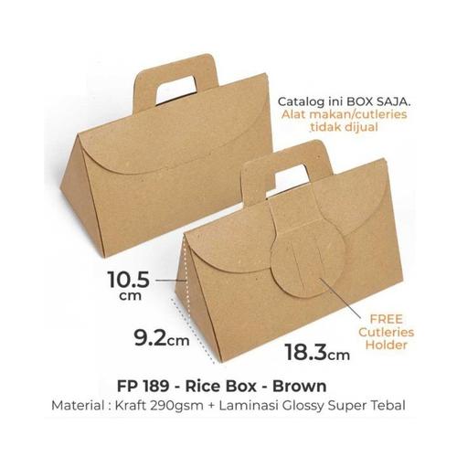 Jual box jinjing packing makanan paper lunch rice box kemasan nasi ...
