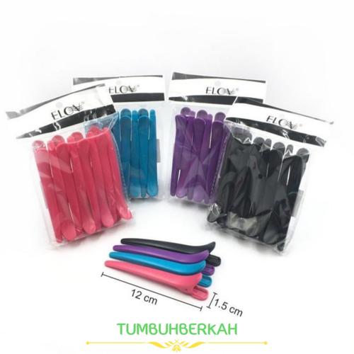 Jual #MAIMAI JEPIT BEBEK HITAM JUMBO 12CM JEPITAN RAMBUT SALON HITAM ...