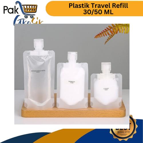 Jual Botol Plastik Travel Refill 30 50 ML Tempat Sabun Cair Lotion ...