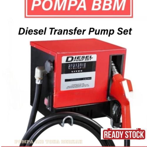 Jual pompa transfer bbm flowmeter Pompa Isi Solar,Oli,Minyak 60LPM 220V ...