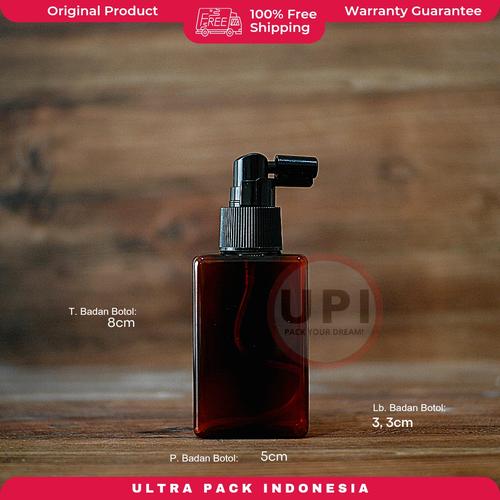 Jual BOTOL PET BOKO KOTAK 100ML AMBER & SPRAYER LONG ACTUATOR HITAM - Kota Tangerang - ULTRA ...