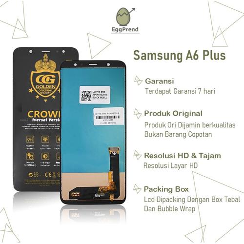 Jual LCD FULSET SAMSUNG A6 PLUS / A605 PERSISI TOUCHSCREEN ORIGINAL COMPLET - incell - Jakarta ...