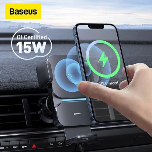 Jual Baseus Car Charger Phone Holder Mobil Wireless Fast Charging 15W ...