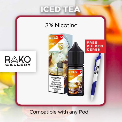 Jual RELX Liquid Salt Nic 30ml Pod All Flavors - Iced Tea - Jakarta ...