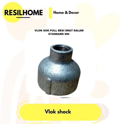 Jual vlok shock drat dalam ukuran 1 1/4 inch full besi soket doble sok ...