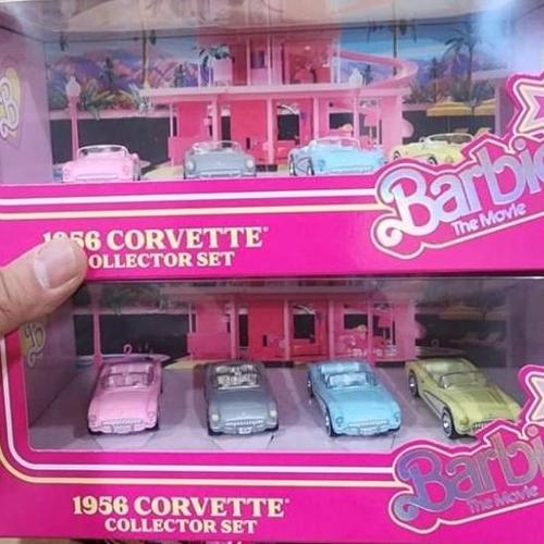 Jual Diorama Hot Wheels Barbie The Movie' Corvette Set Harga Satu Set ...