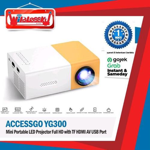 Jual CH Mini Proyektor LED YG300 YG-300 YG 300 LCD Portable Projector ...