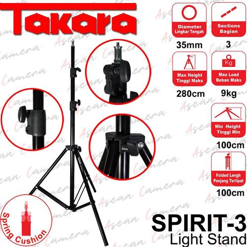 Jual Light stand Takara Spirit-3 Spirit 3 for Lighting and Studio ...