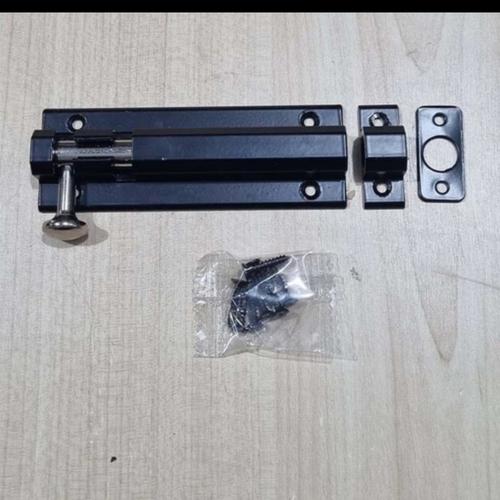 Jual GRENDEL PINTU/SLOT PINTU KNOCC 4'inch(10cm) MATT black hitam ...