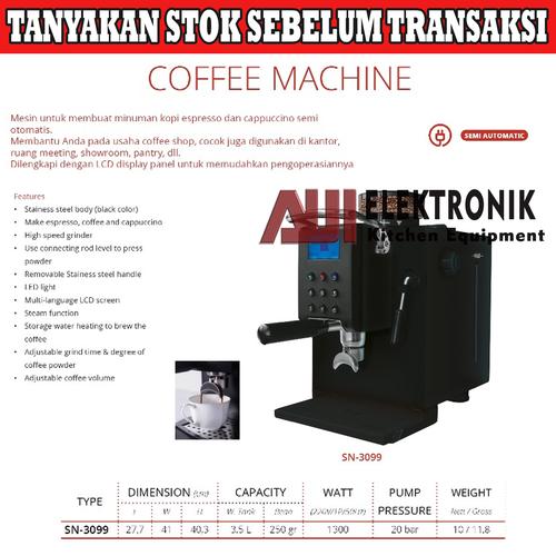 Jual GETRA SN-3099 Coffee Machine / Mesin Pembuat Kopi Semi Otomatis ...