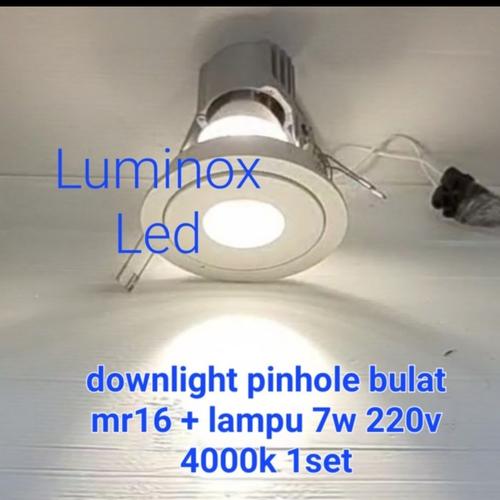 Jual halogen pinhole oval 4000k natural white 7watt 7w 7 watt ceiling ...