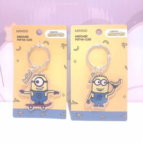Jual Miniso Gantungan Kunci Akrilik Karakter Minions yang Lucu - Model ...