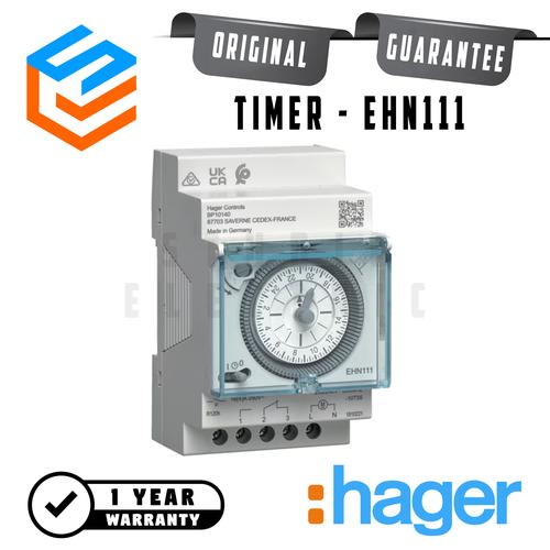 Jual Hager Timer EHN111 Time Switch Analog Otomatis Auto 16A 230V 50HZ ...