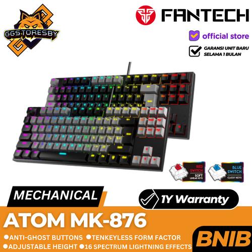 Jual FANTECH ATOM MK876 RGB MECHANICAL Gaming Keyboard - Hitam, BLUE ...