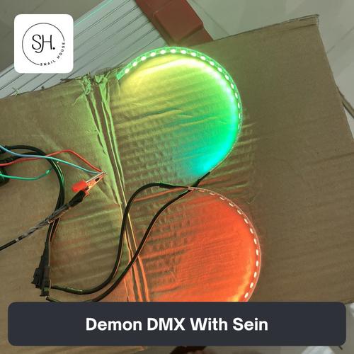 Jual Demon Devil Eyes Eye RGB Matrix LED DMX RGB 210 Modes Sein Welcome ...
