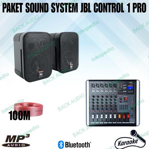 Promo paket sound system speaker jbl 4 inch + power mixer 6 channel ...