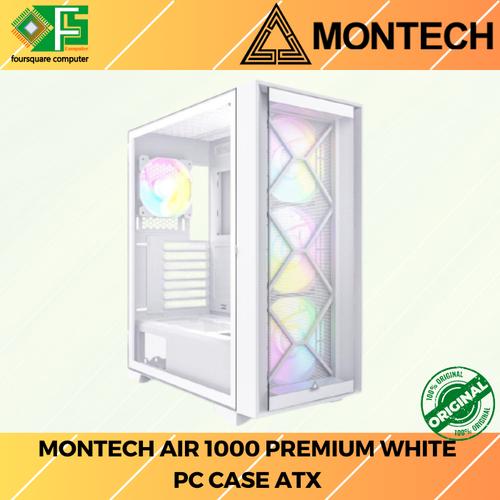 Jual Casing PC Montech AIR 1000 Premium White + 4x ARGB Fan | CPU Case ...
