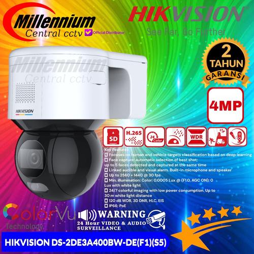 Promo PTZ IP CAMERA OUTDOOR COLORVU 4MP HIKVISION DS-2DE3A400BW-DE (F1 ...