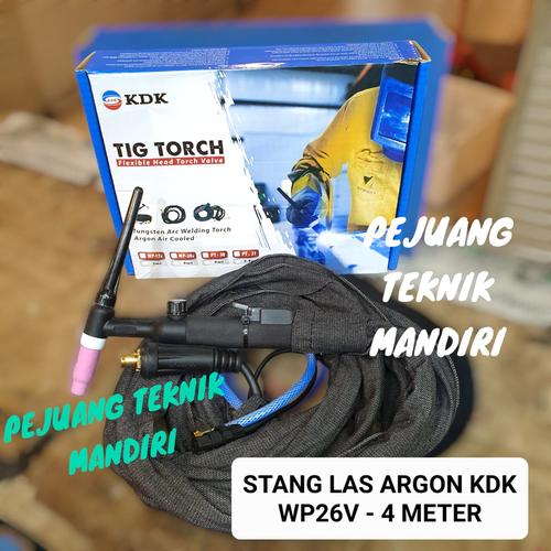 Jual STANG LAS ARGON WP26V 4M KDK / TIG TORCH LAS ARGON WP26V WP26 4 ...