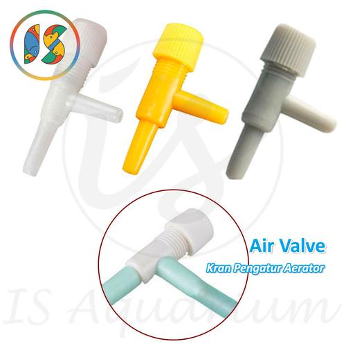 Jual Plastic Air Valve 1 way Kran Aerator Udara Flow Controller Aerasi ...