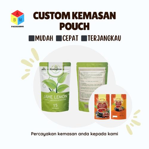Jual Cetak Kemasan Plastik Standing Pouch Custom Ukuran 13x20 Wadah ...