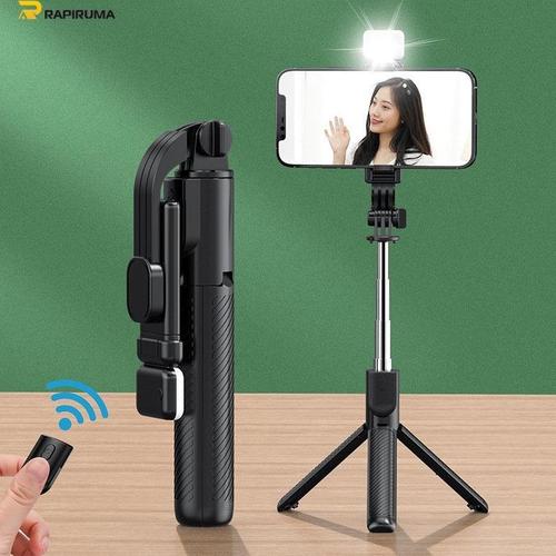 Jual Tongsis Selfie Tripod Lampu LED Bluetooth 4 In 1 dengan remote ...