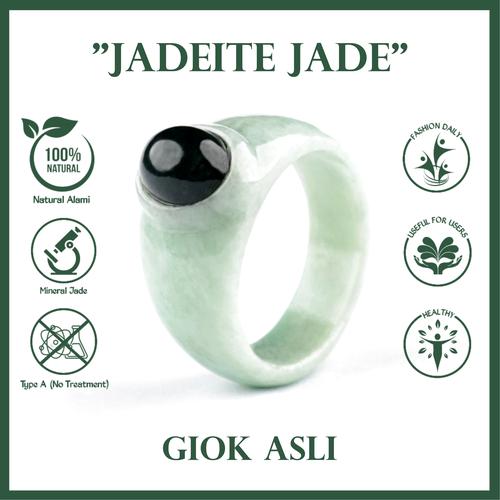 Promo Cincin Giok Asli Natural Jadeite Jade Garansi Batu Alam Type A ...