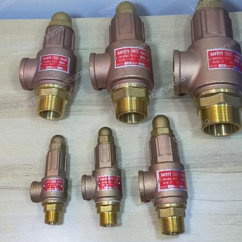 Jual safety valve kuningan 1 1/4" inch 10 bar / 10 kg - Jakarta Barat ...