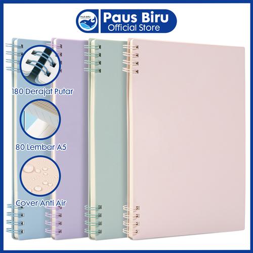 Promo Buku Tulis Catatan Notebook Ring A5 Aesthetic Simple Warna Spiral ...