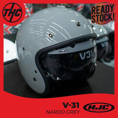 Jual HJC V31 NARDO GREY VINTAGE HALF FACE HELMET - Jakarta Barat - THC Helmet Tangerang | Tokopedia