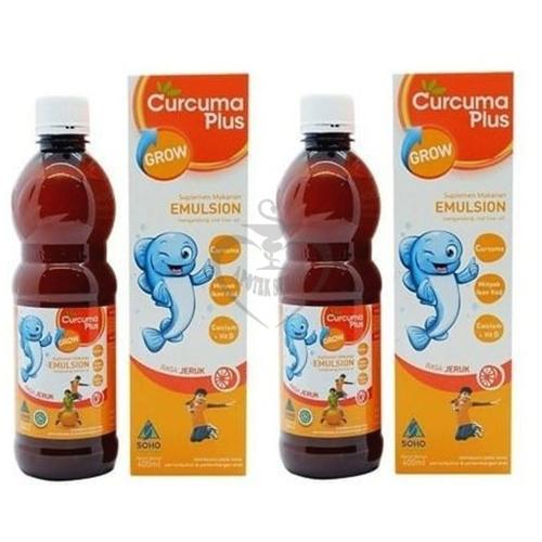 Promo Curcuma Plus Grow Emulsion Sirup 400 ml Suplemen Makanan Soho ...