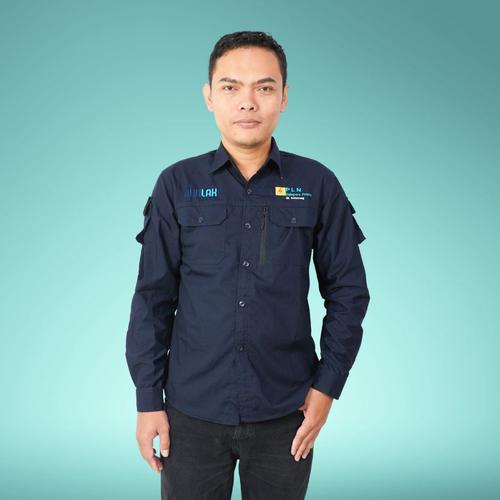 Jual kemeja BUMN PLN Seragam BUMN PLN Baju BUMN PLN Bahan RIPSTOP PDH ...
