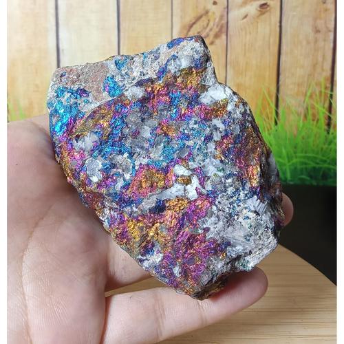 Jual Rough Natural Rainbow Pyrite Chalcopyrite Peacock Mystic Ore (3 ...