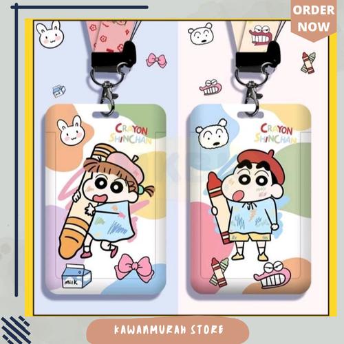 Jual Lanyard Anak Sekolah Motif Crayon Shin chan / Name Tag Shincan ...