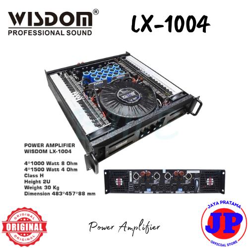 Jual Wisdom LX1004 Power Amplifier Original Garansi Resmi LX-1004 ...