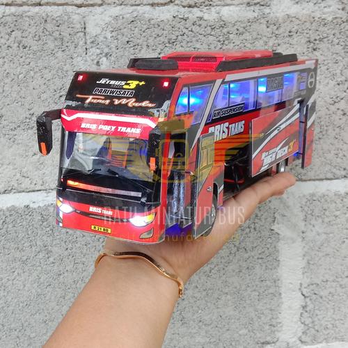 Jual Miniatur Bus BRIS Trans Tuan Muda Full Spek Full Interior Skala 43 ...