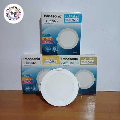 Jual Lampu downlight led panel panasonic IB bulat neo slim 6 Watt ...