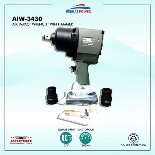 Jual Mesin Air Impact Wrench Wipro Uk 3/4'' AIW-3430Twin Hammer - Kota ...