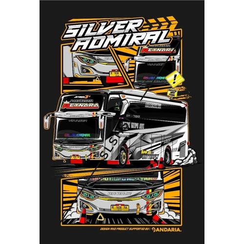 Jual Stiker Bus Mania Bus Artis Basuri Silver Admiral Laser Sticker ...