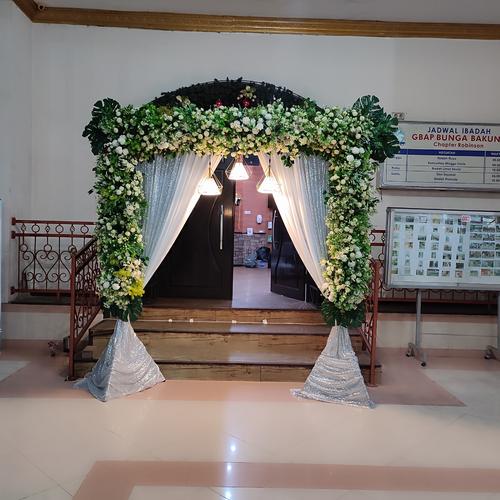 Jual dekorasi pelaminan minimalis 3 meter - entrance gate -1 kursi ...