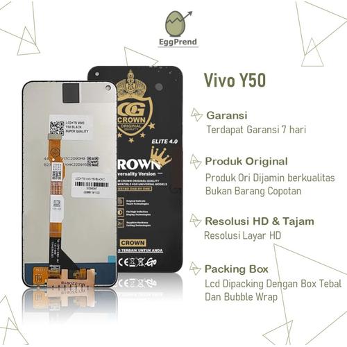 Jual LCD TOUCHSCREEN VIVO Y50 / LCD VIVO Y50 1935 FULLSET ORIGINAL ...