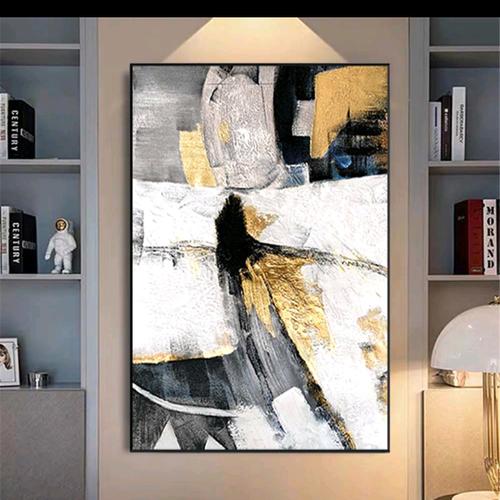 Jual lukisan abstrak moderen 150x80 plus frema - Kab. Bandung - Wafa ...