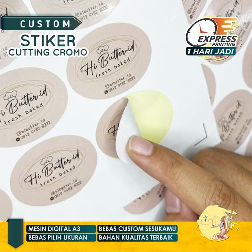 Jual Cetak Cutting Stiker Chromo Custom / Label Bulat Label Kemasan - 5 ...