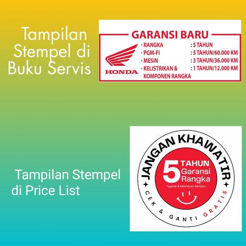 Jual STEMPEL GARANSI MOTOR HONDA - Kota Bogor - BoS Kredit | Tokopedia