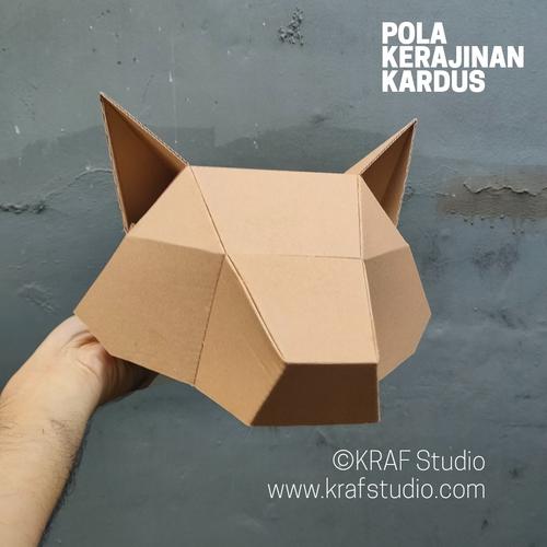Jual Pola Kerajinan Kardus no.1945: Topi Serigala Lucu - Jakarta ...