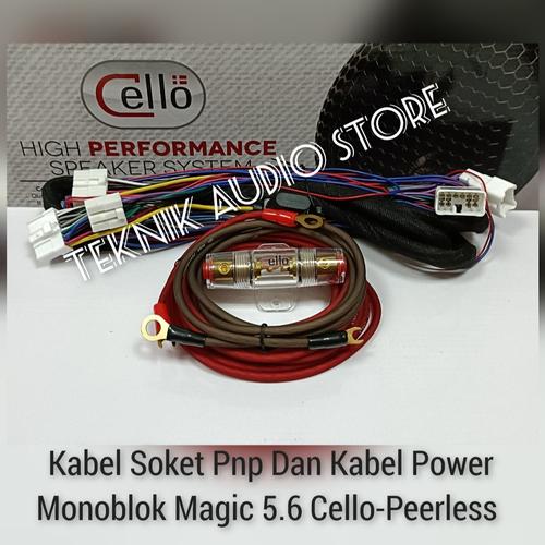 Jual Kabel Soket Pnp Dan Kabel Power DSP Processor Peerless 4.6 Cello 5 ...